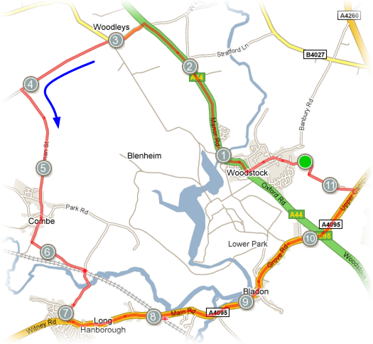 Triathlon Cycle Route | Eynsham Road Runners